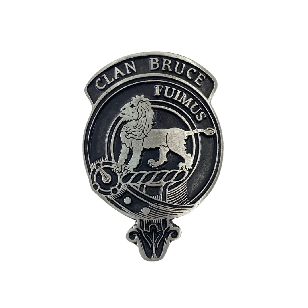 Bruce Clan Crested Rocks Glass