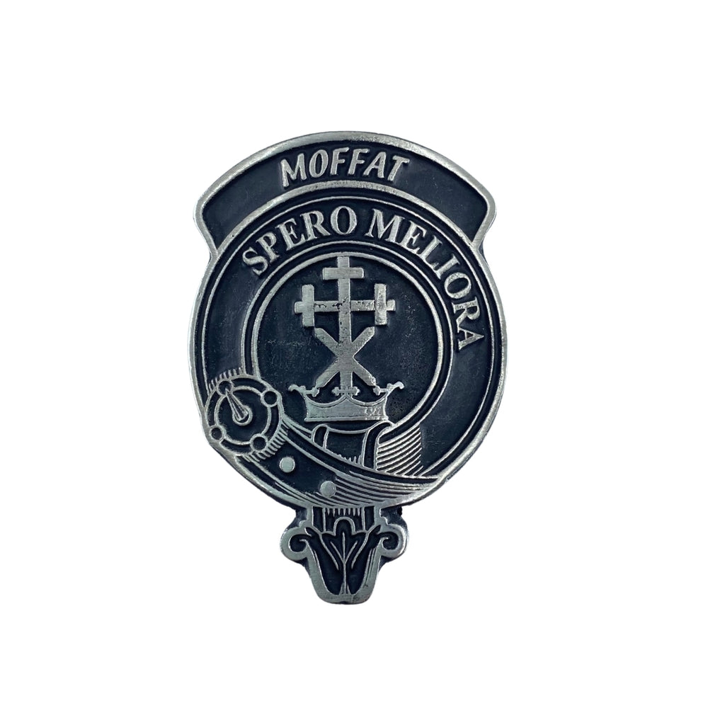 Moffat Clan Crested Rocks Glass | Scottish Shop