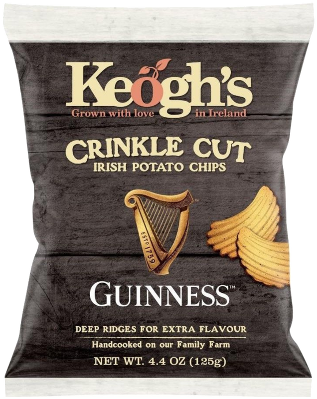 Kaogh's Irish Crisps Crinkle Cut Guinness Flavour Crisps | Scottish Shop