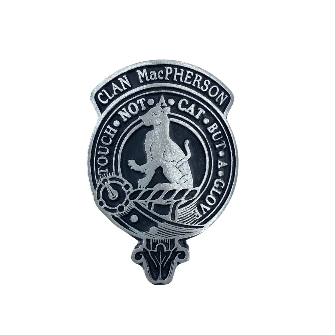 MacPherson Clan Crested Rocks Glass | Scottish Shop