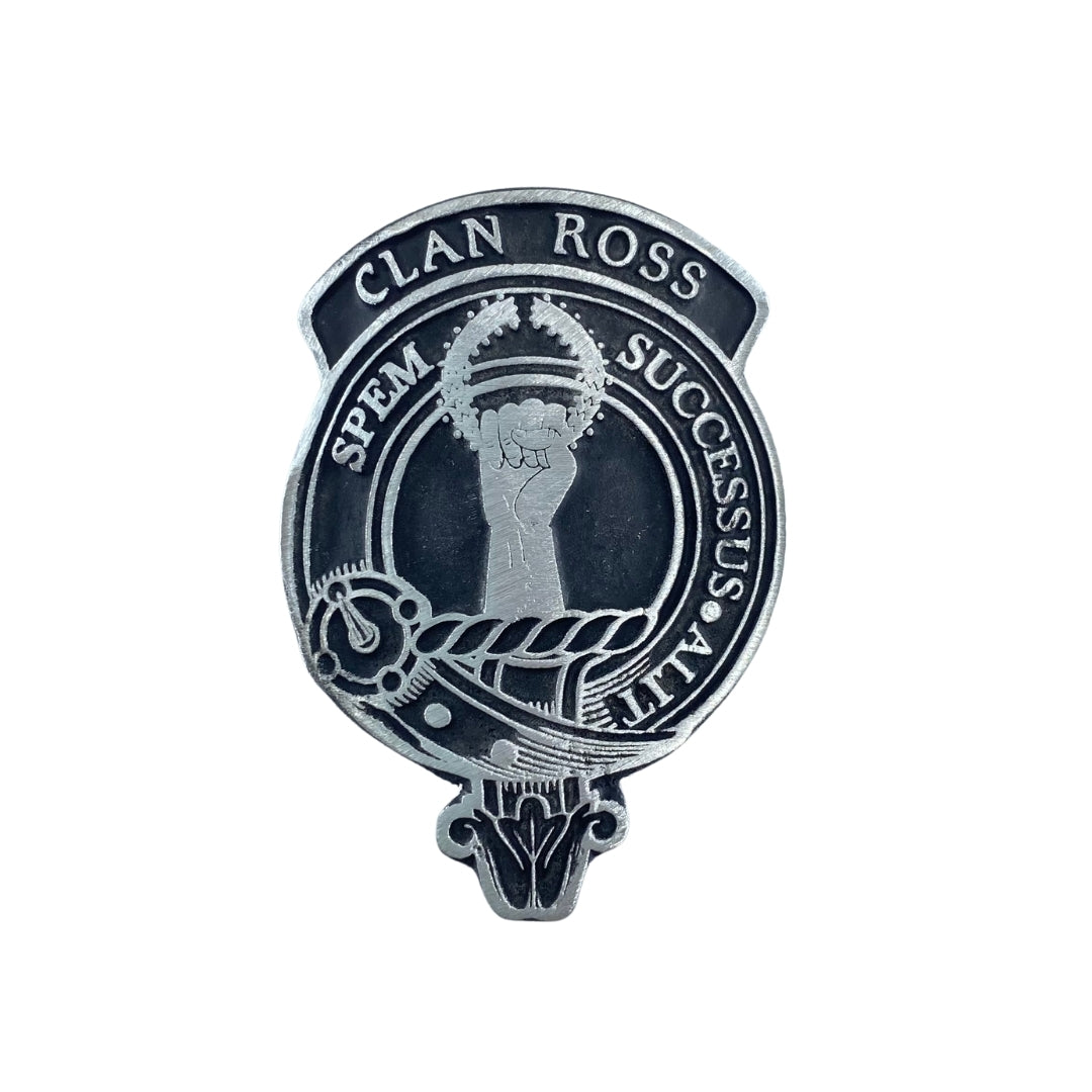 Ross Clan Crested Rocks Glass