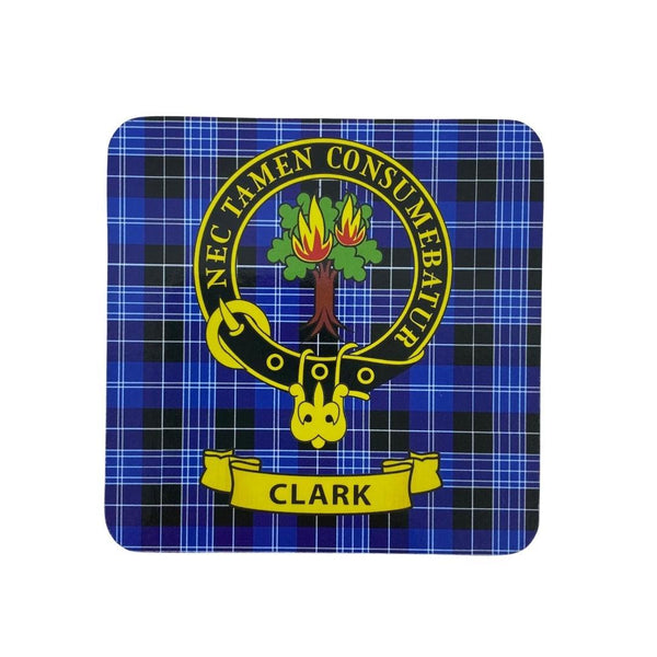 Clark Clan Crest Cork Coaster | Scottish Shop – MacLeods Scottish Shop