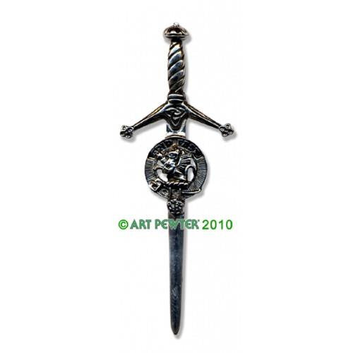 Leslie Clan Crest Pewter Kilt Pin | Scottish Shop
